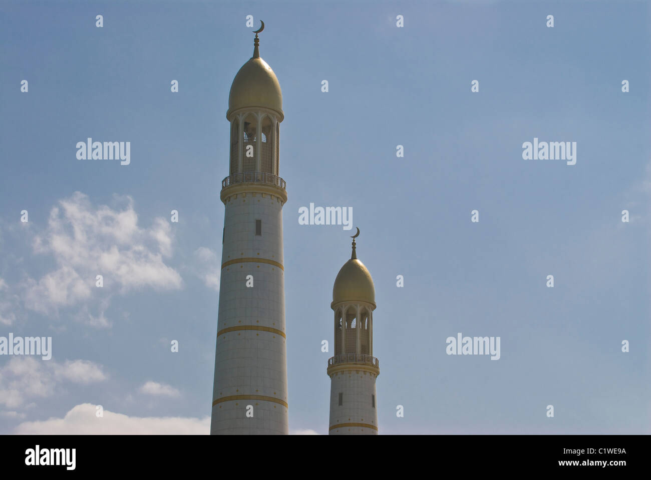 Minarets of the turkmenbashi ruhi mosque hi-res stock photography and ...