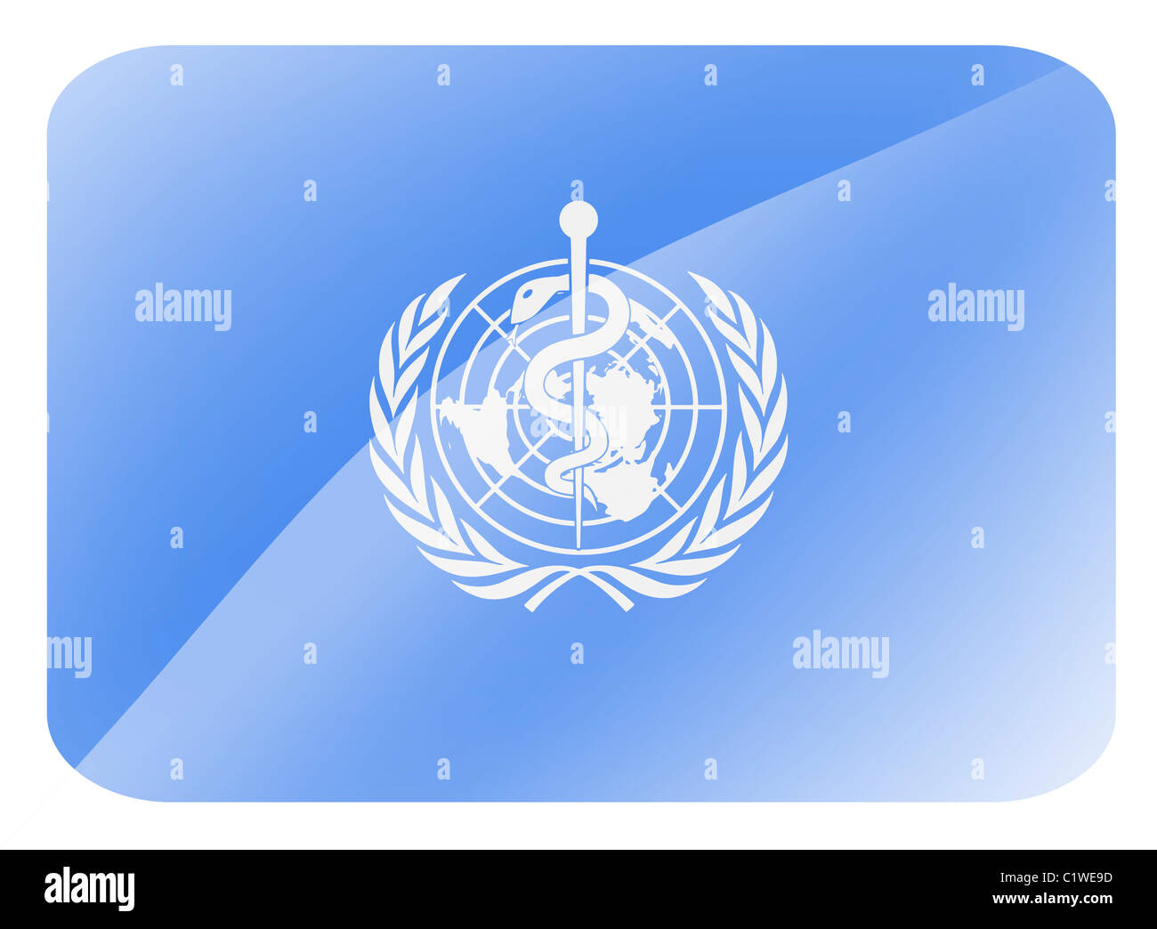 Flag of world health organization Cut Out Stock Images & Pictures - Alamy