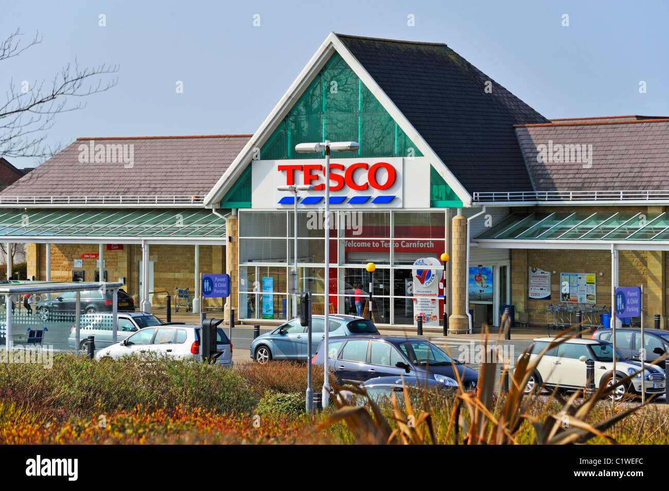 Tesco Supermarket. Lodge Quarry, Lancaster Road, Carnforth, Lancashire ...