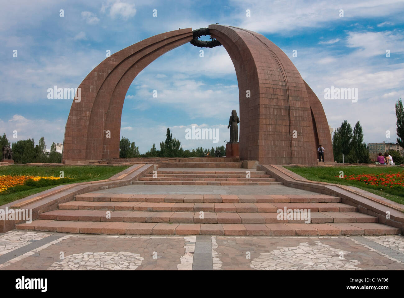 Kyrgyzstan bishkek victory square monument hi-res stock photography and ...