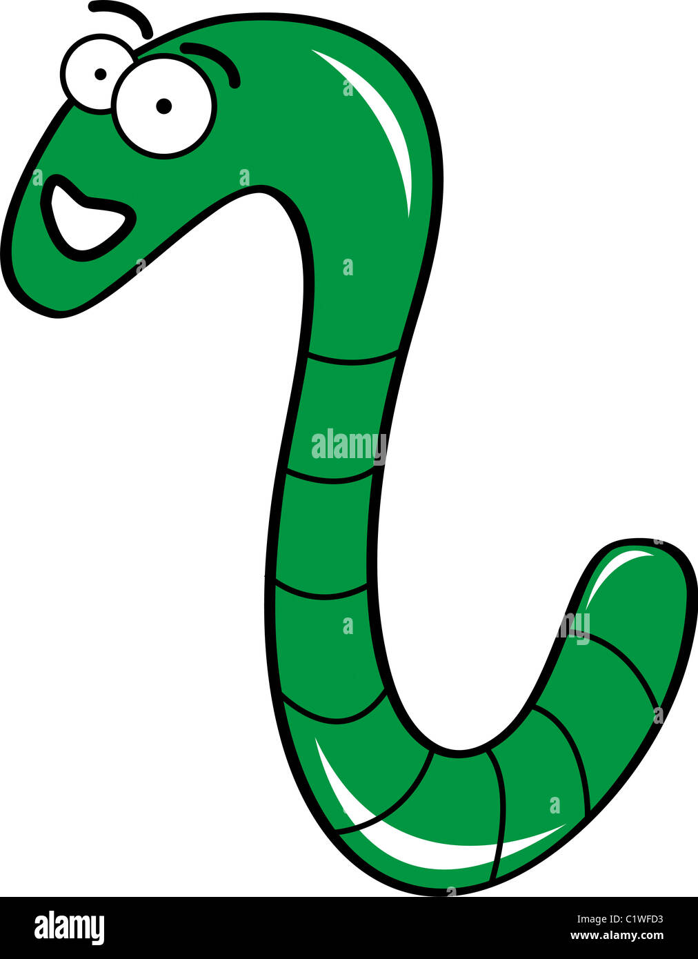 Cartoon Worm Cut Out Stock Images & Pictures - Alamy