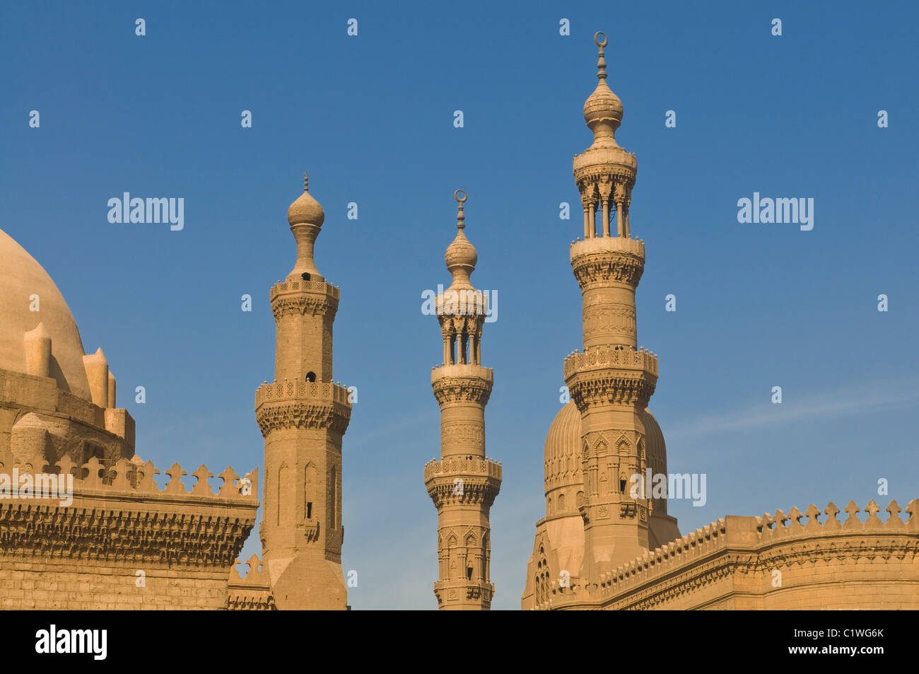 Egypt, Cairo, Minarets of mosque Stock Photo - Alamy