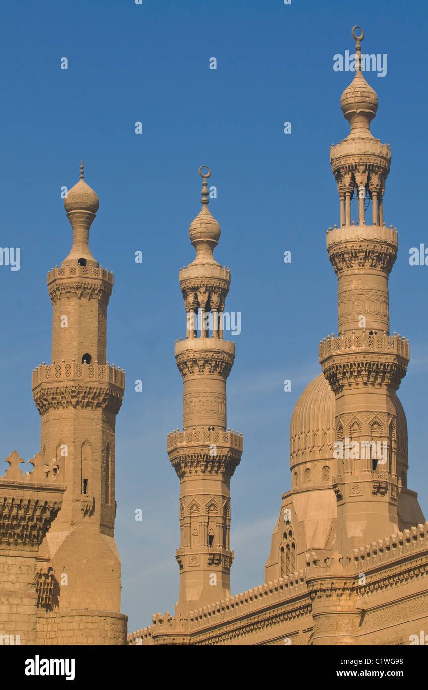 Egypt, Cairo, Minarets of mosque Stock Photo - Alamy
