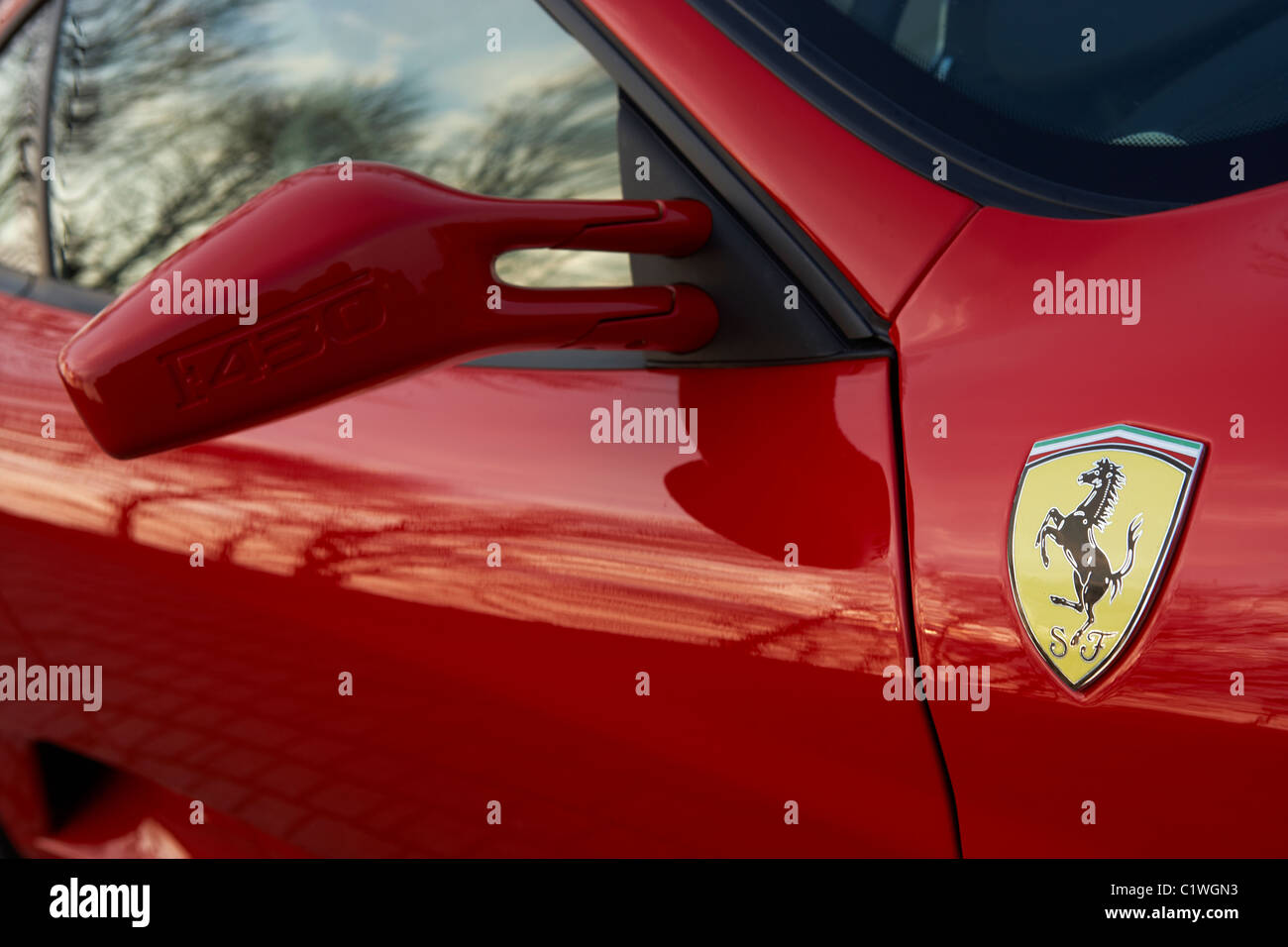 FERRARI F430 BADGE CLOSE UP Stock Photo - Alamy
