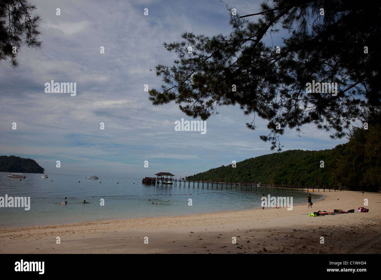 Beach on Pulau Manukan, Sabah, Malaysia Stock Photo - Alamy