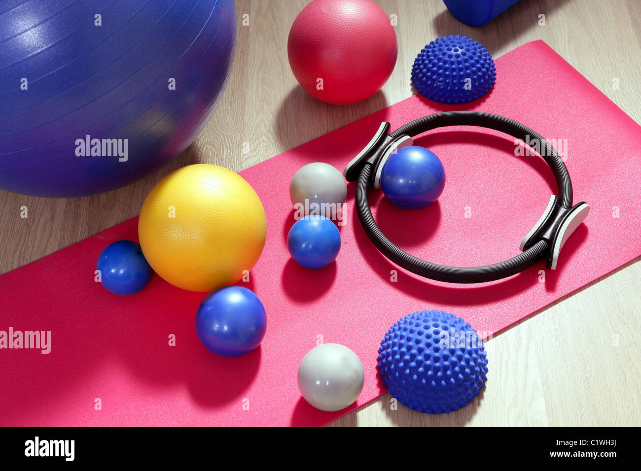 balls pilates toning stability ring roller yoga mat sport gym stuff ...