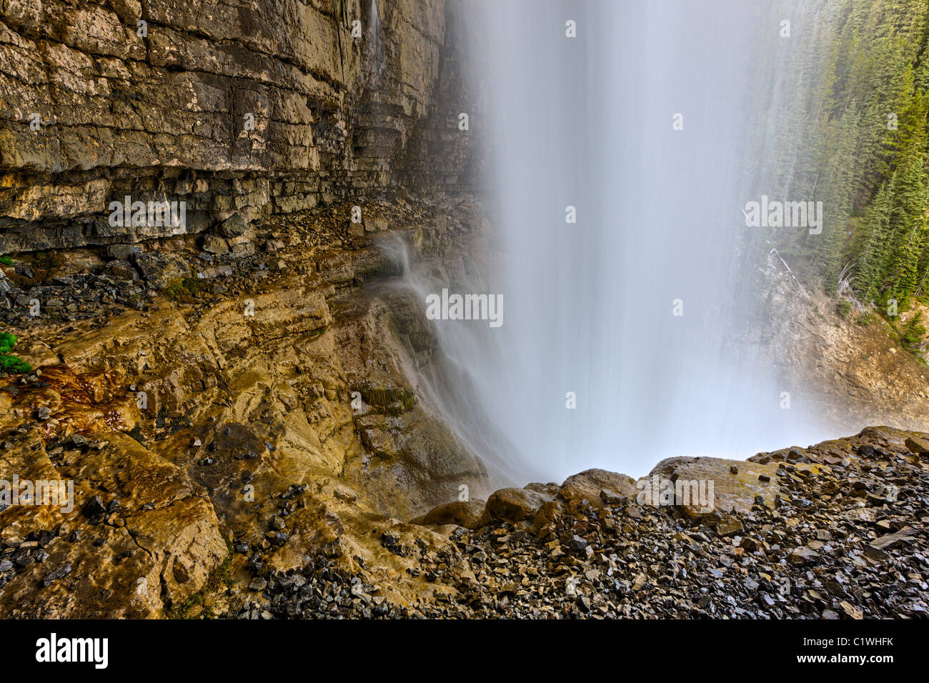 Waterfall, Banff National Park, Alberta, Canada Stock Photo - Alamy