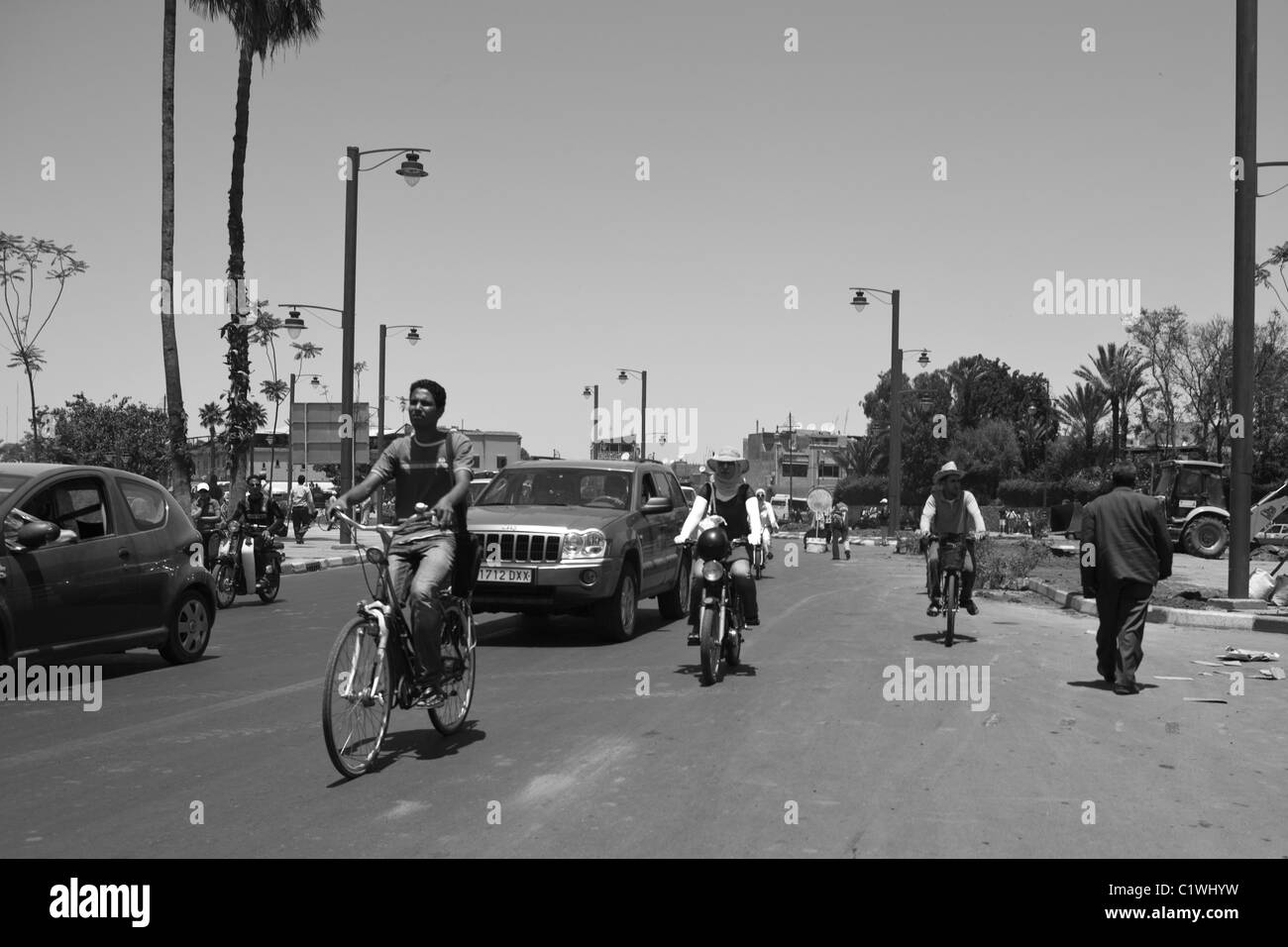Marrakech, Morocco - Traffic Stock Photo - Alamy