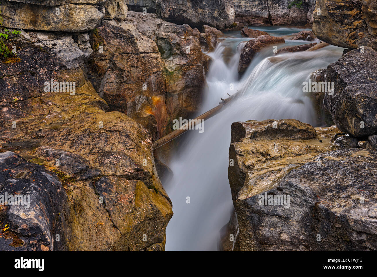 Waterfall, Banff National Park, Alberta, Canada Stock Photo - Alamy