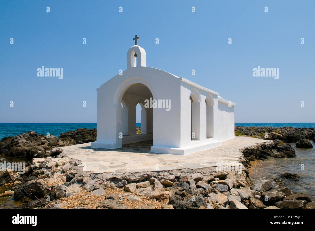 St Nicholas Chapel at Georgioupolis Crete Stock Photo - Alamy