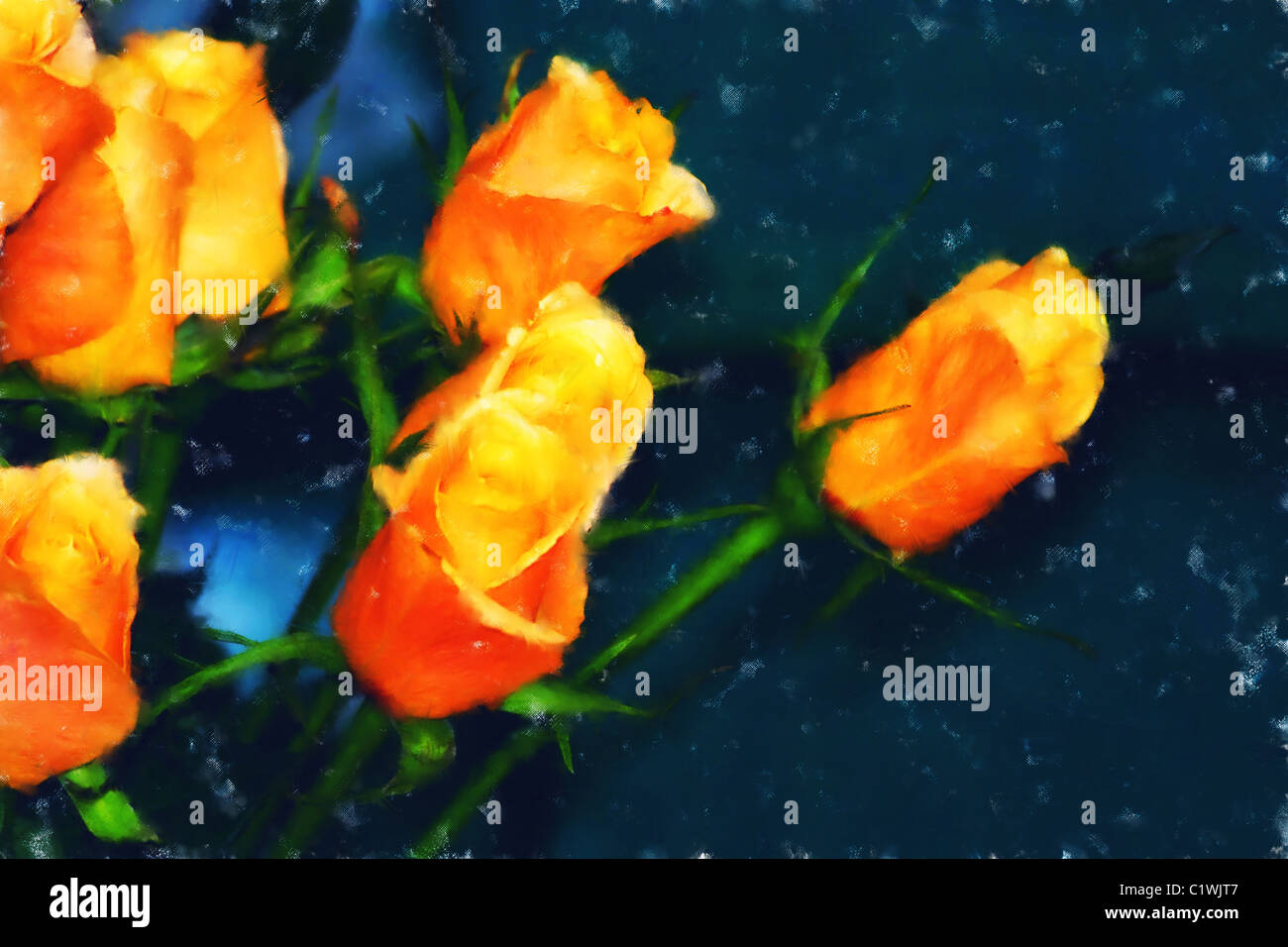 Rose oil on canvas hi-res stock photography and images - Alamy