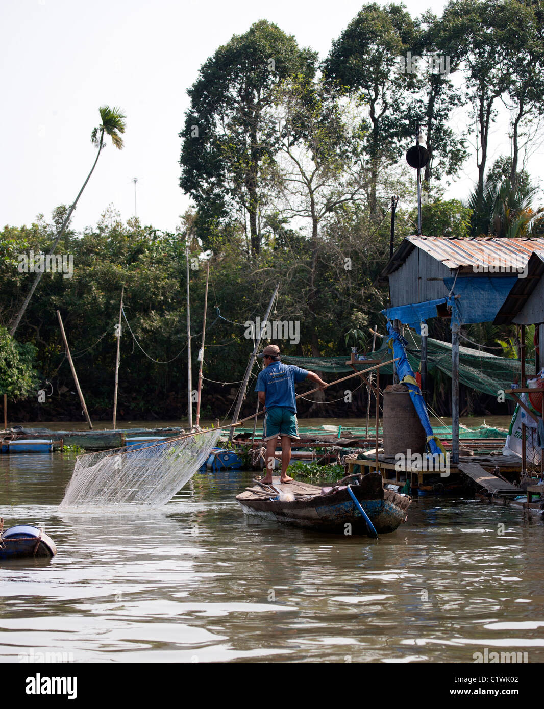 Vietnam fish farm hi-res stock photography and images - Alamy