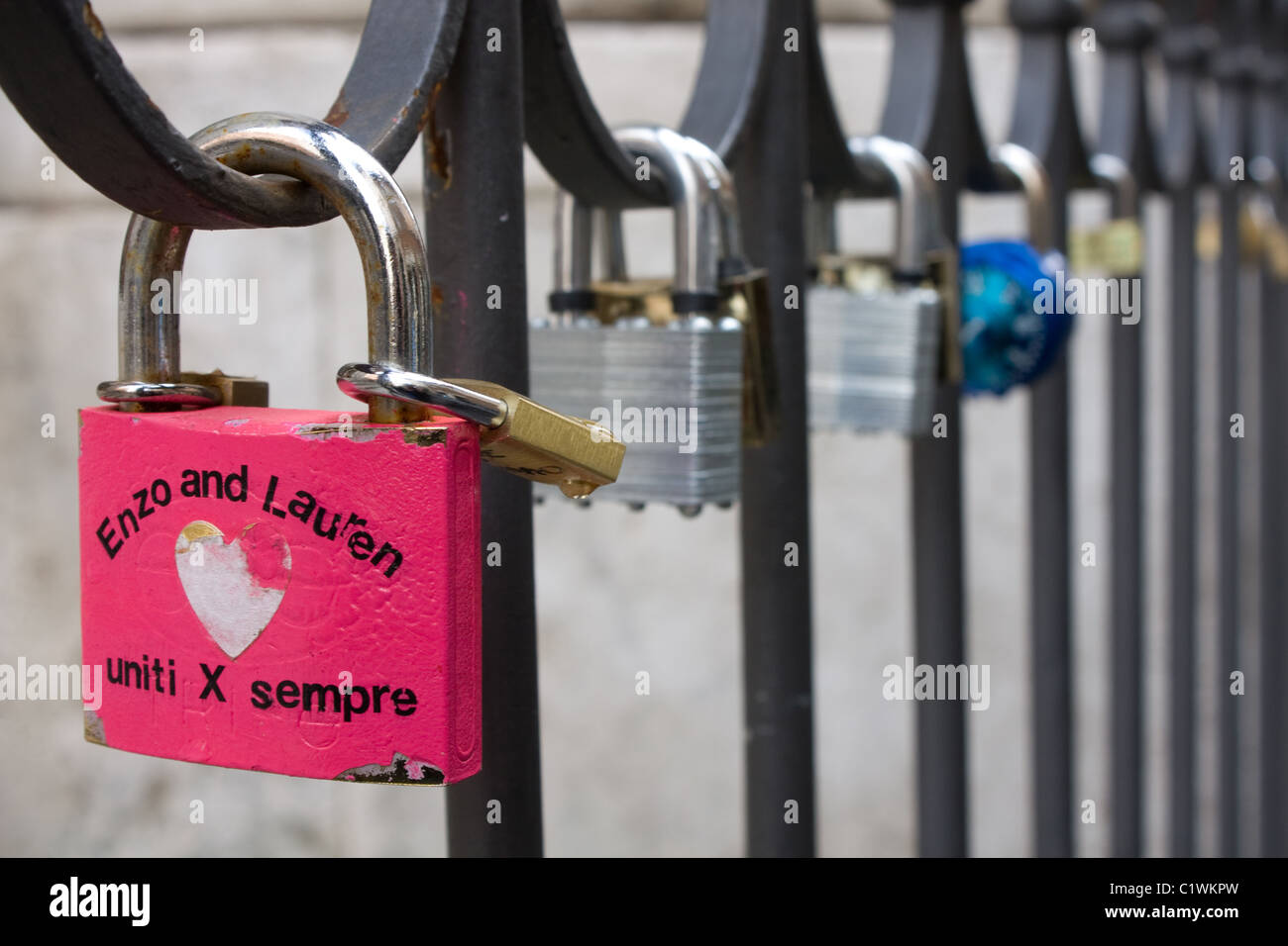 Locks of love rome hi-res stock photography and images - Alamy