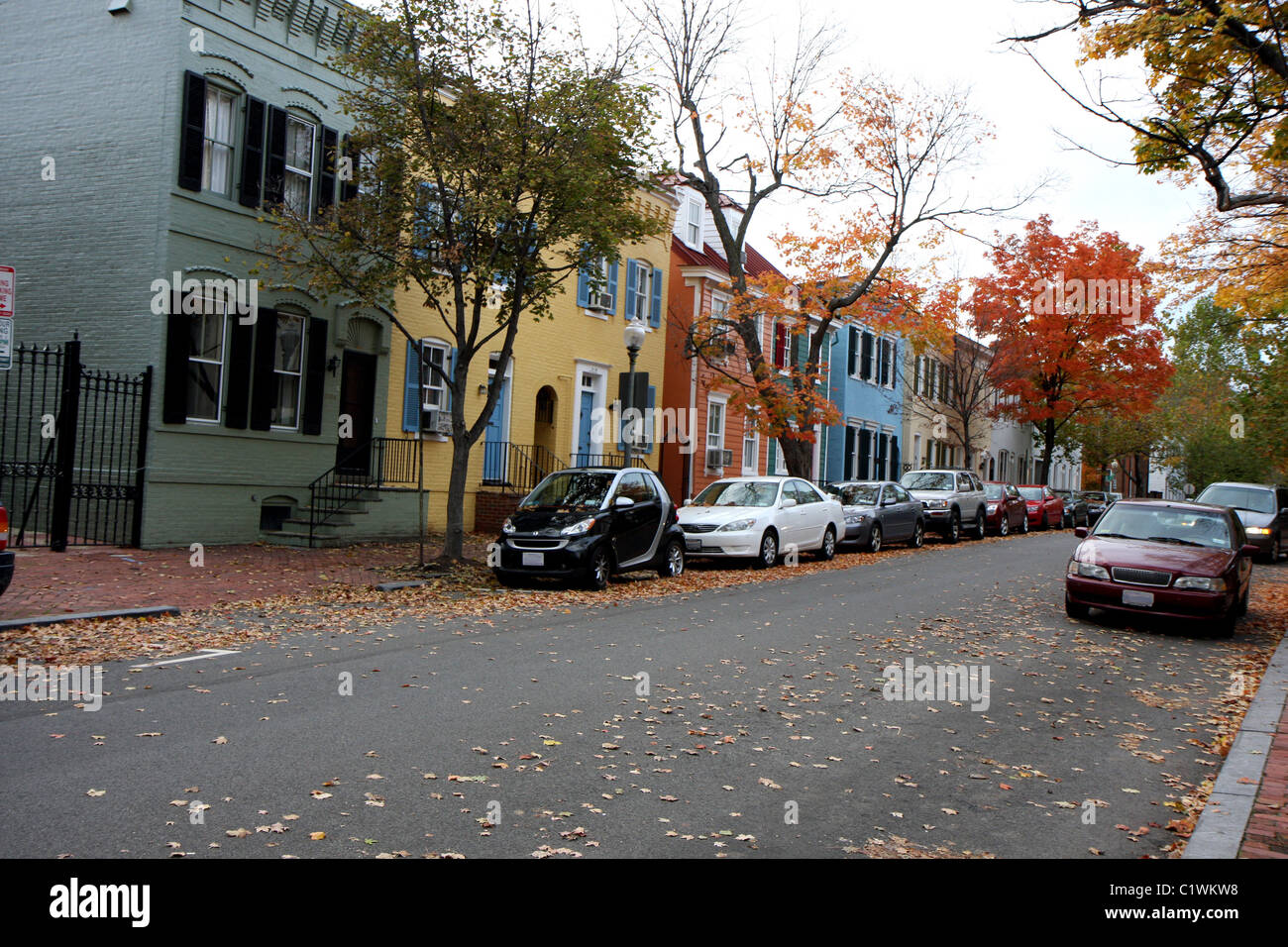 Neighborhood In Fall High Resolution Stock Photography and Images - Alamy