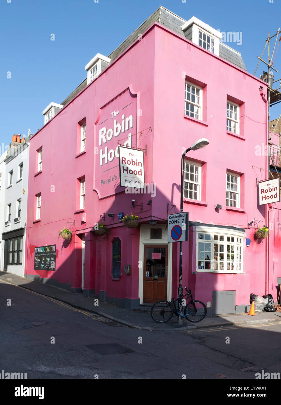 The Robin Hood "people's pub" in the Brunswick district of Brighton and ...