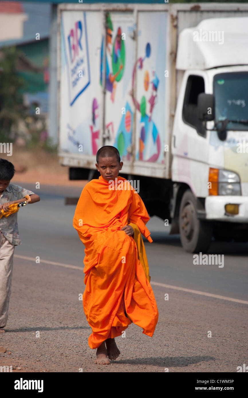 Young Buddhist Monk Stock Photo - Alamy