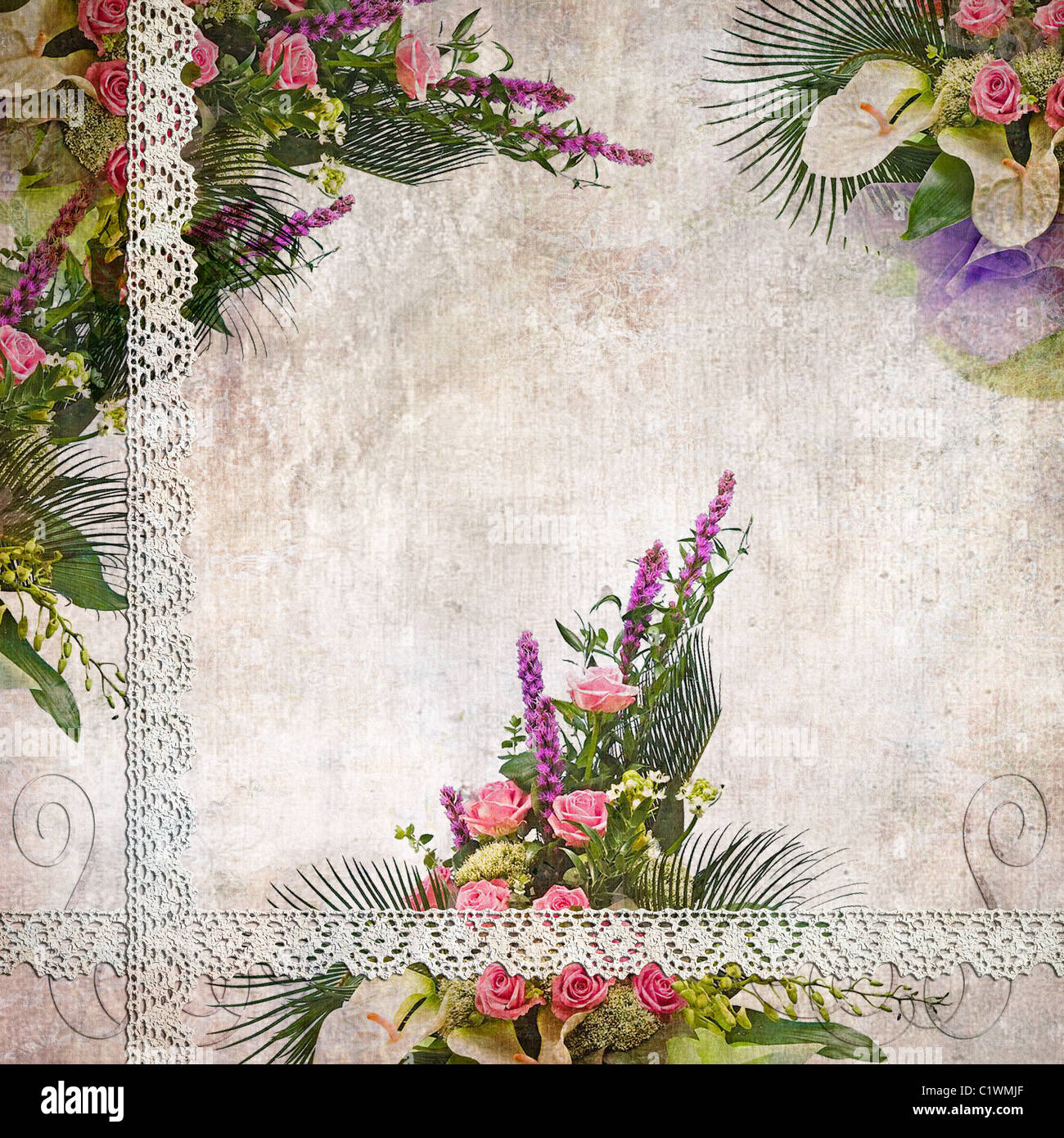vintage wedding background Stock Photo - Alamy