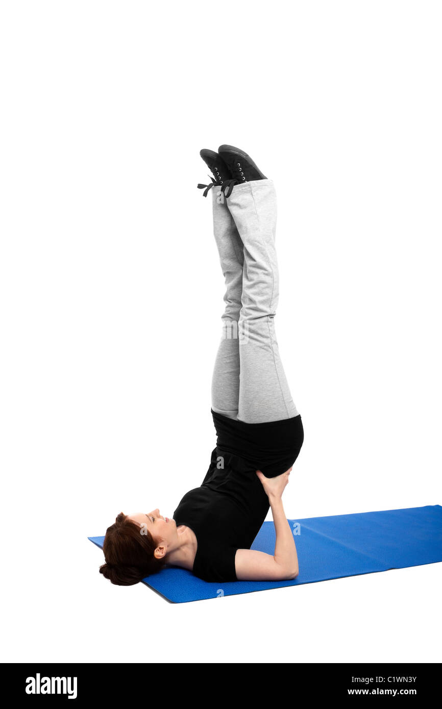 Gymnastics shoulder woman stand hi-res stock photography and images - Alamy