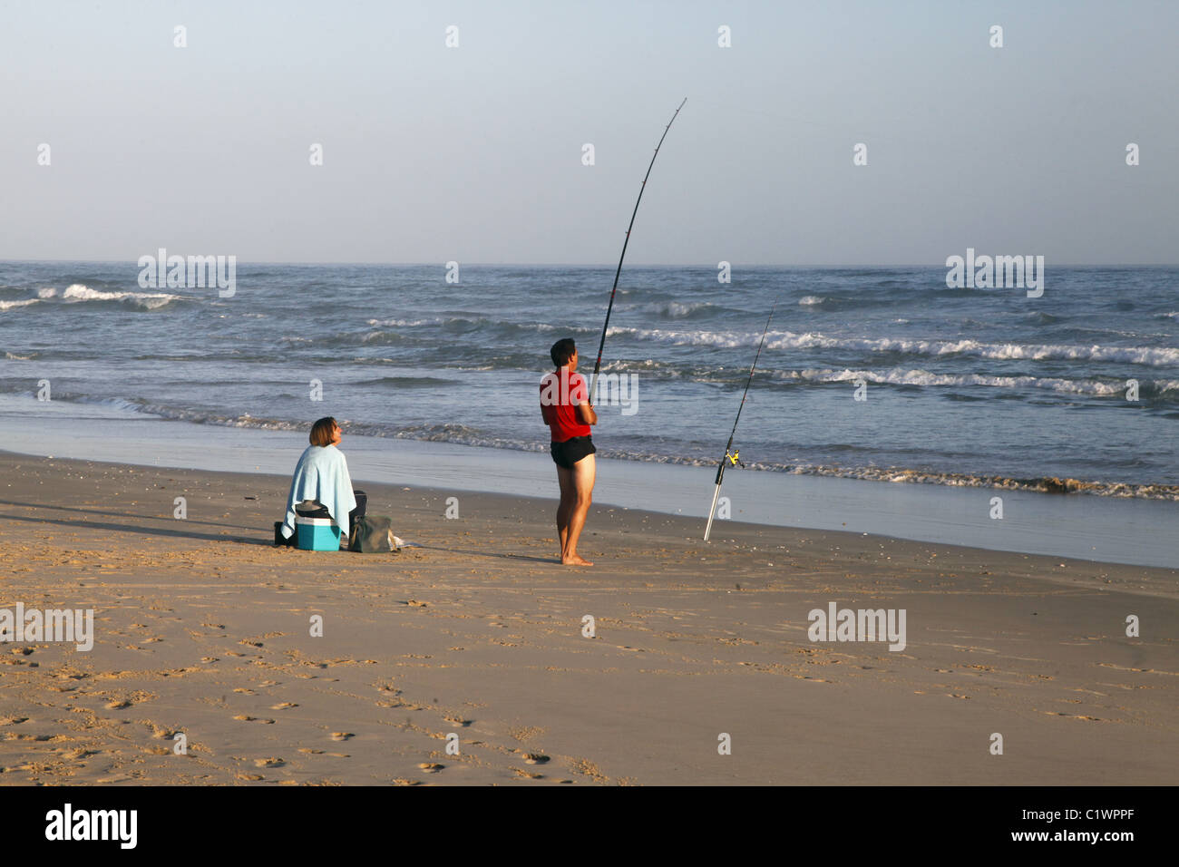 FISHING IN INDIAN OCEAN ASTON BAY EASTERN CAPE SOUTH AFRICA 27 January ...