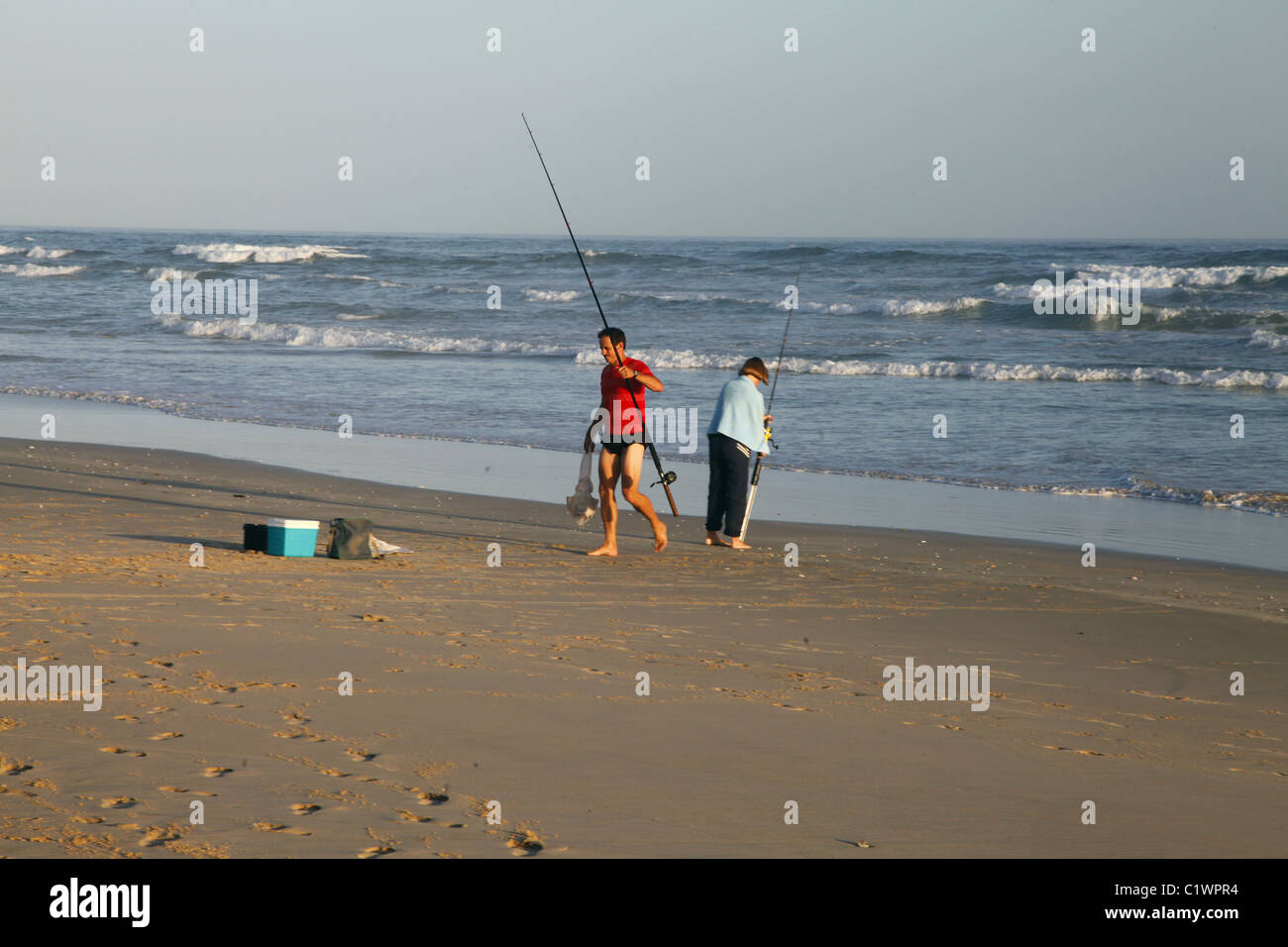 FISHING IN INDIAN OCEAN ASTON BAY EASTERN CAPE SOUTH AFRICA 27 January ...