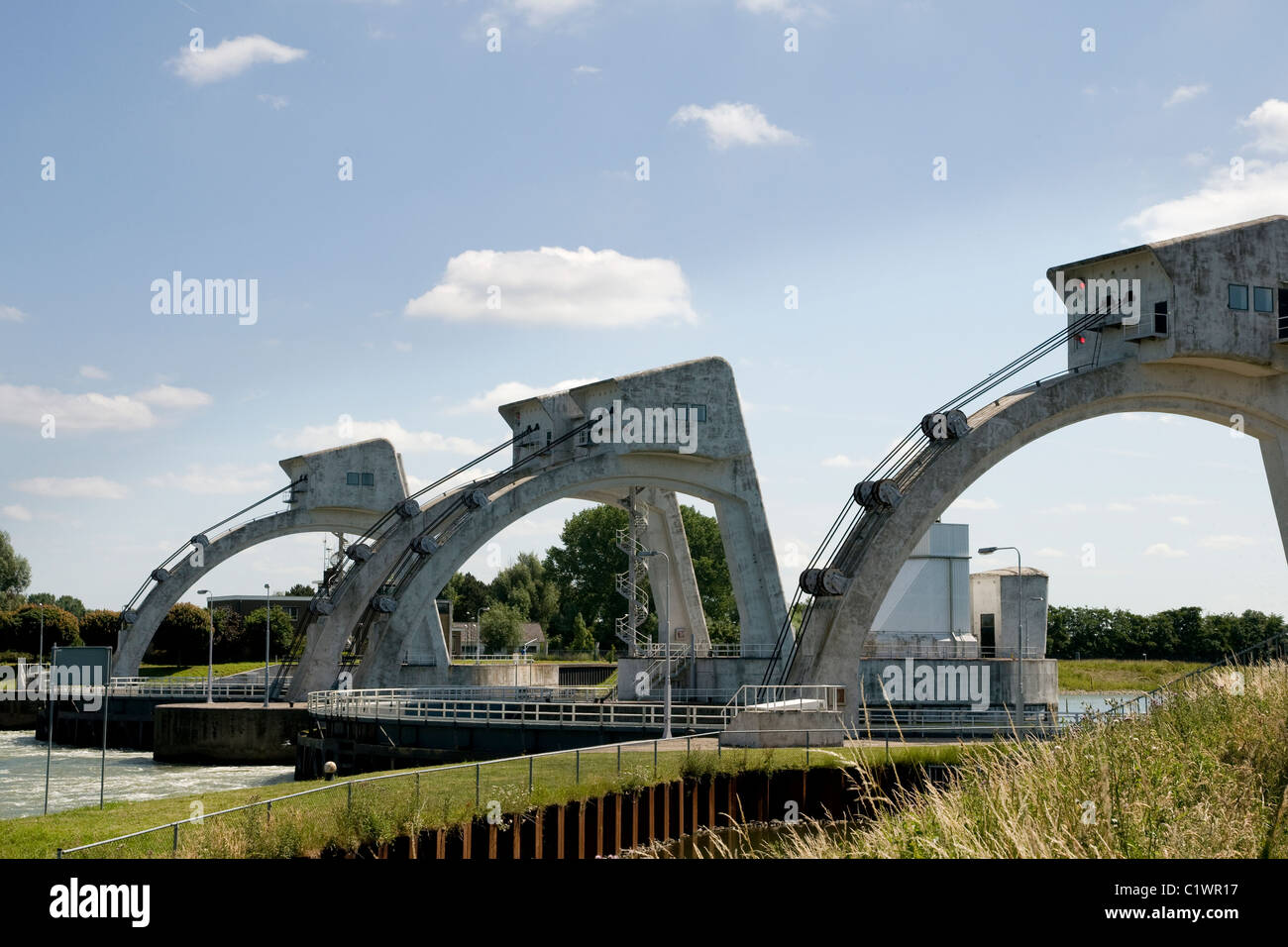 Weir in river Holland Stock Photo - Alamy
