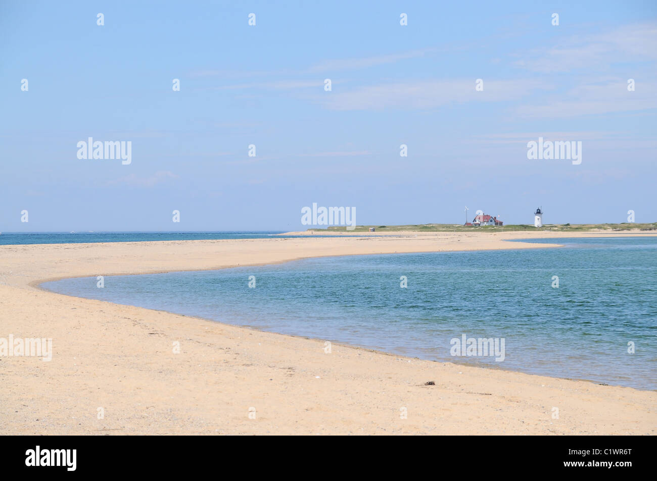 Beautiful sandy beach at the Northern end of the Cape Code, MA Stock ...