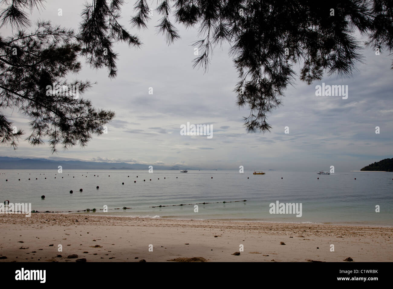 Beach and sea on Pulau Manukan, Sabah island Stock Photo - Alamy