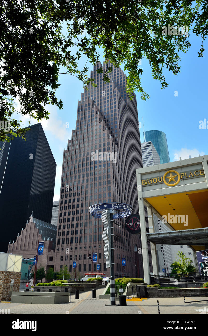 Houston downtown Bayou Place. Texas USA Stock Photo - Alamy