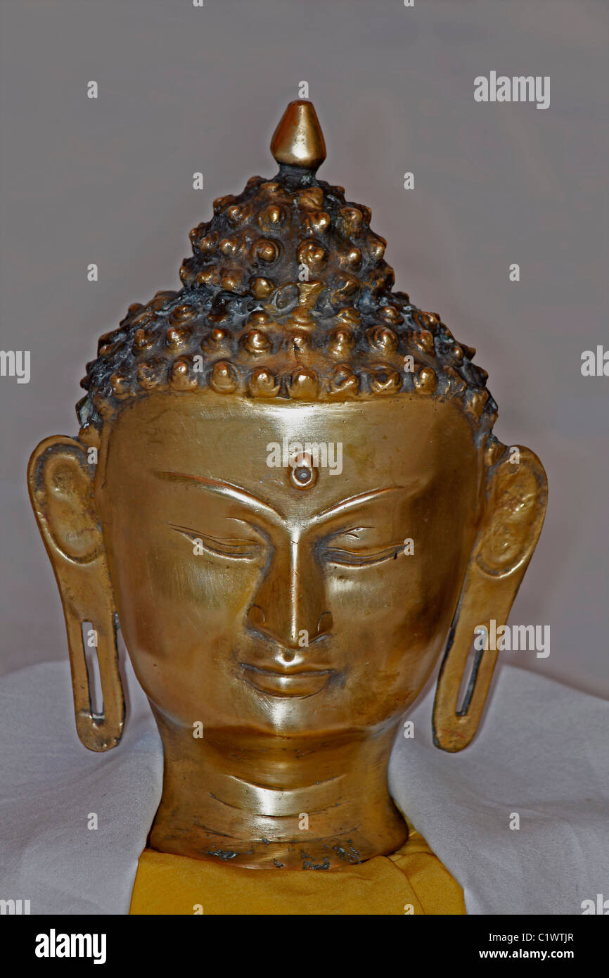 Statue of Jain god Mahavir idol, India Stock Photo - Alamy