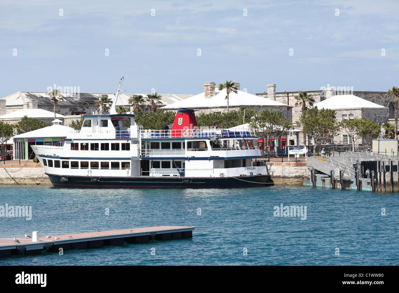 Ferry at the Royal Naval Dockyard in Bermuda. Picture by James Boardman ...