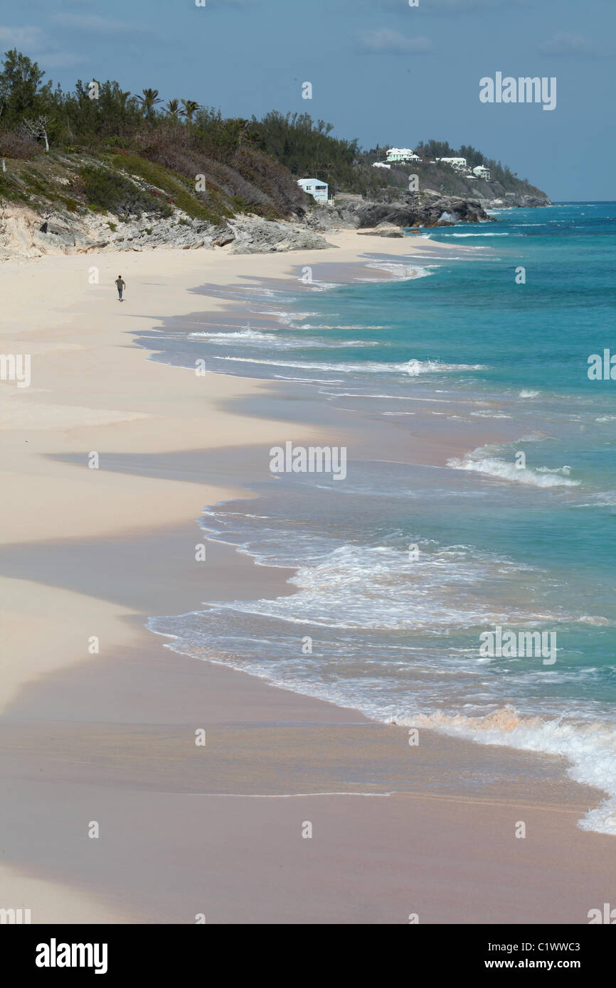 Warwick Long Bay in Bermuda. Picture by James Boardman Stock Photo - Alamy