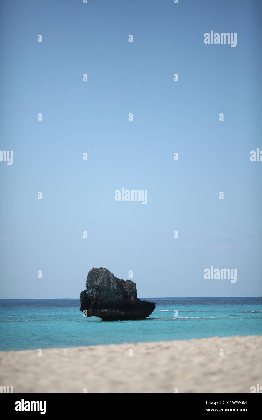 Warwick Long Bay in Bermuda. Picture by James Boardman Stock Photo - Alamy