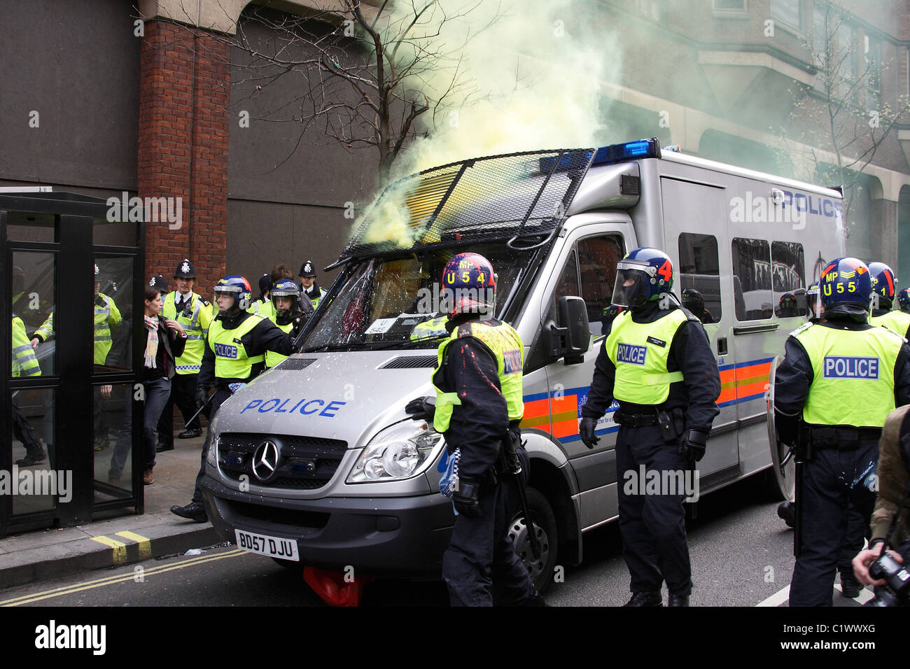 Police van attack hi-res stock photography and images - Alamy