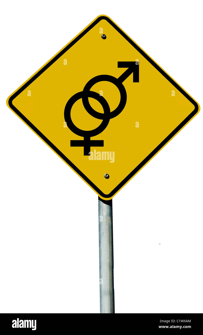 A gender sign isolated on a plain white background Stock Photo - Alamy