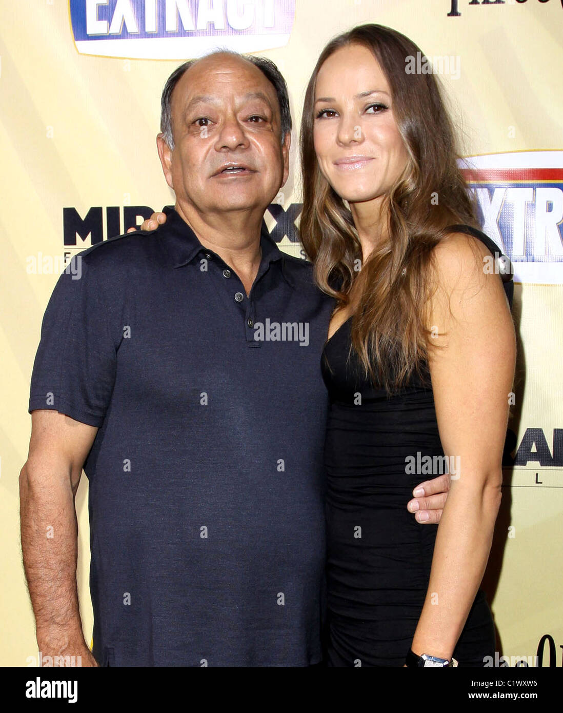Cheech Marin and his wife Natasha Rubin The premiere of 'Extract' held ...