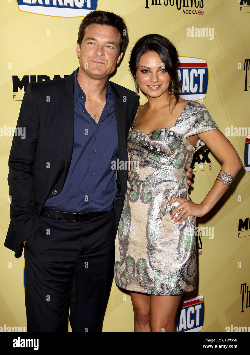 Jason Bateman and Mila Kunis The premiere of 'Extract' held at the ...