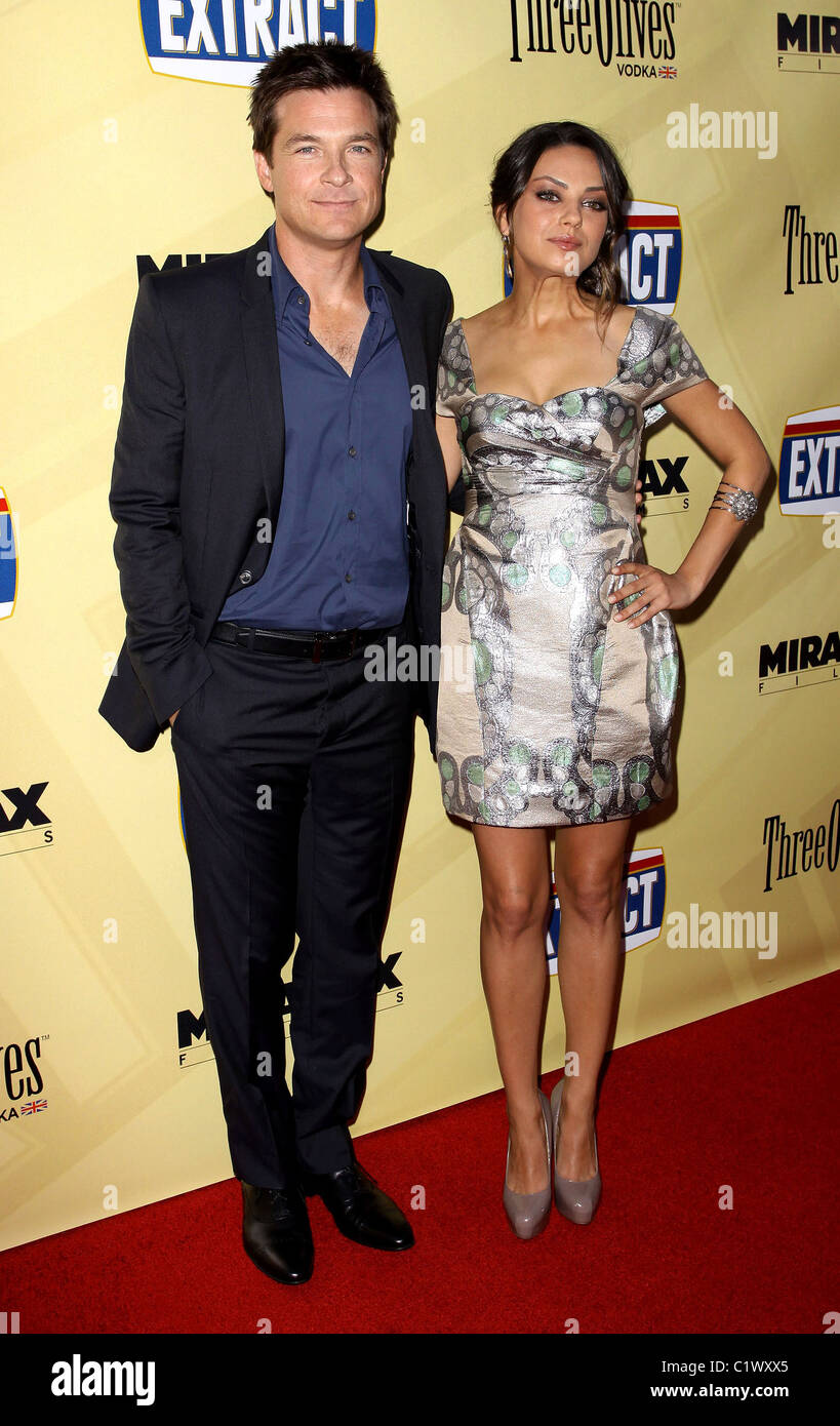Jason Bateman and Mila Kunis The premiere of 'Extract' held at the ...