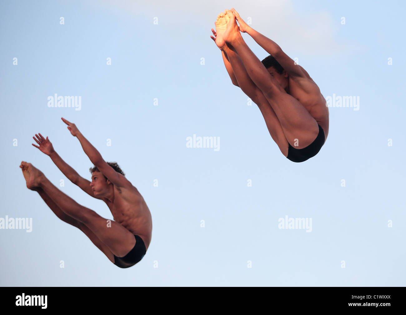 At a diving competition Stock Photo - Alamy