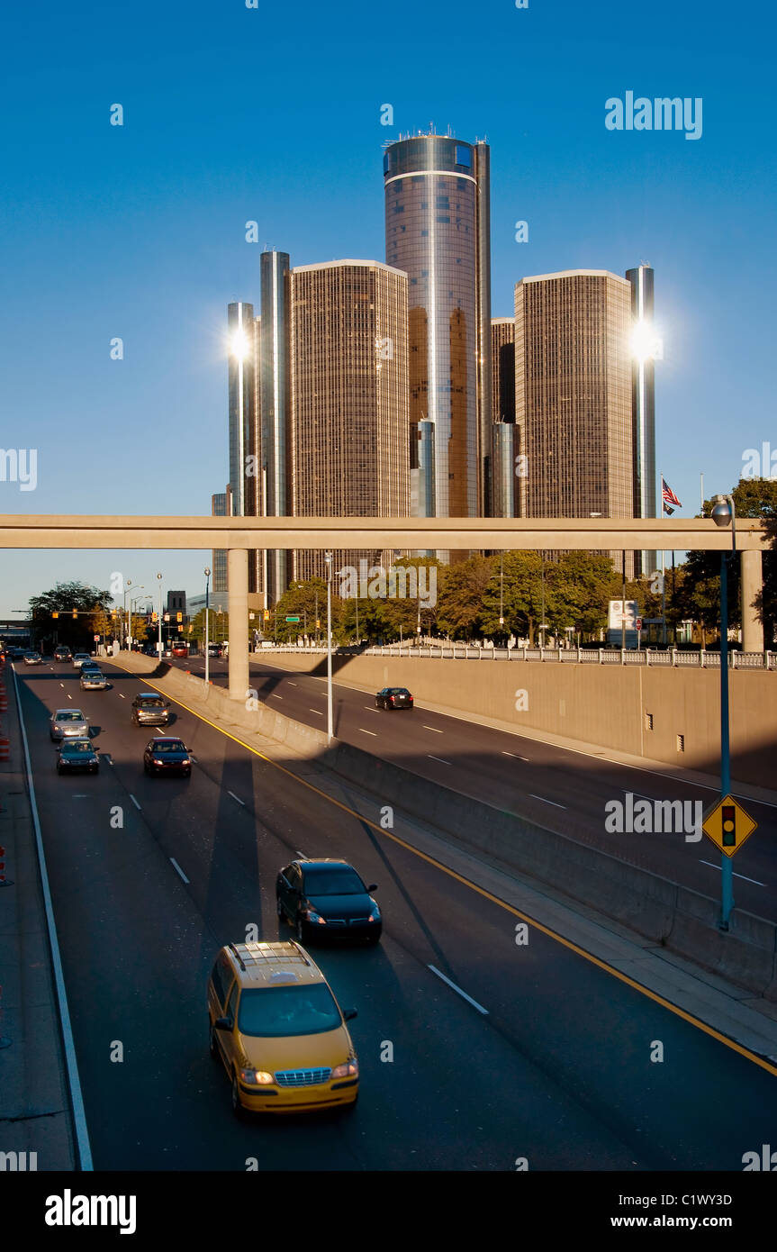 Downtown Detroit Traffic Stock Photo - Alamy