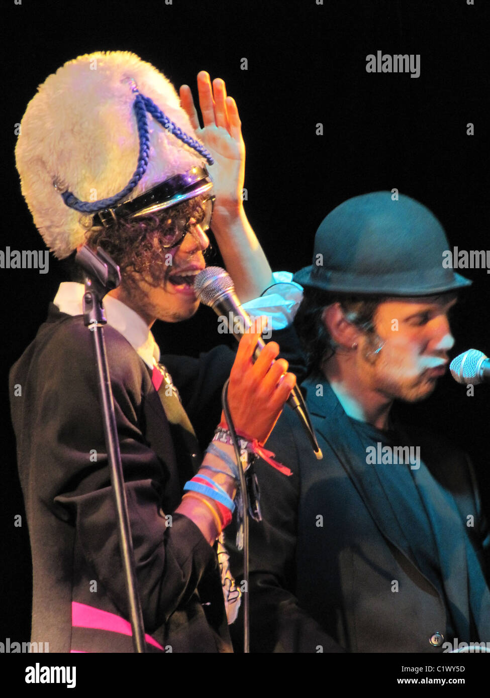 French singer Sliimy performing at a live gig at the Hoxton Square Bar ...