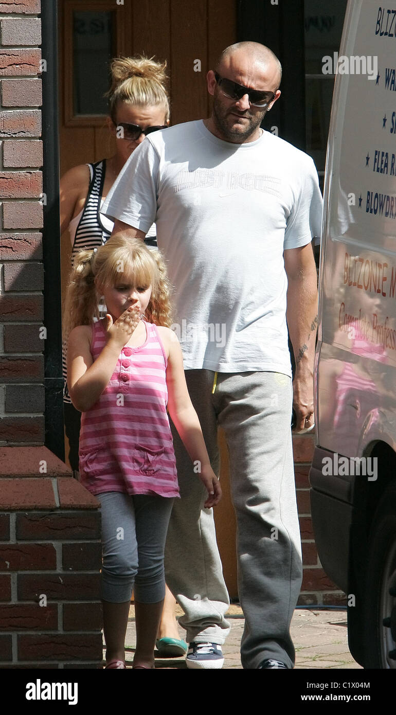 Kerry Katona and husband Mark Croft at home. The couple took their ...