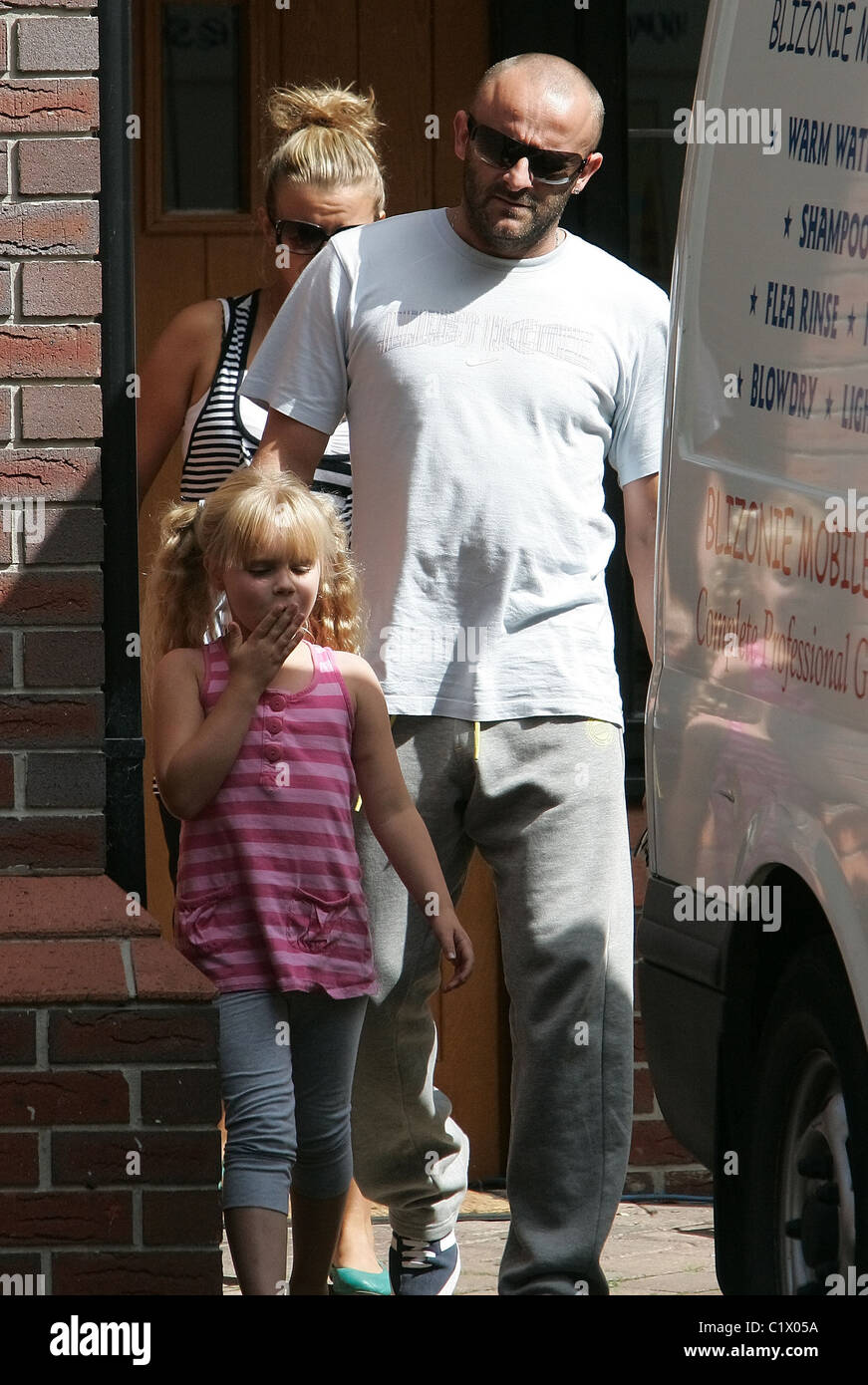 Kerry Katona and husband Mark Croft at home. The couple took their ...