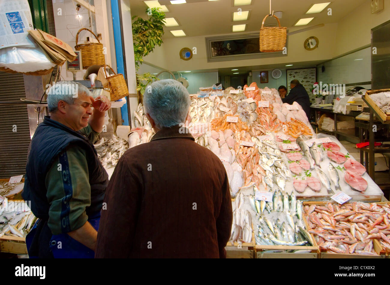 Lifestyle of Greek market Stock Photo - Alamy