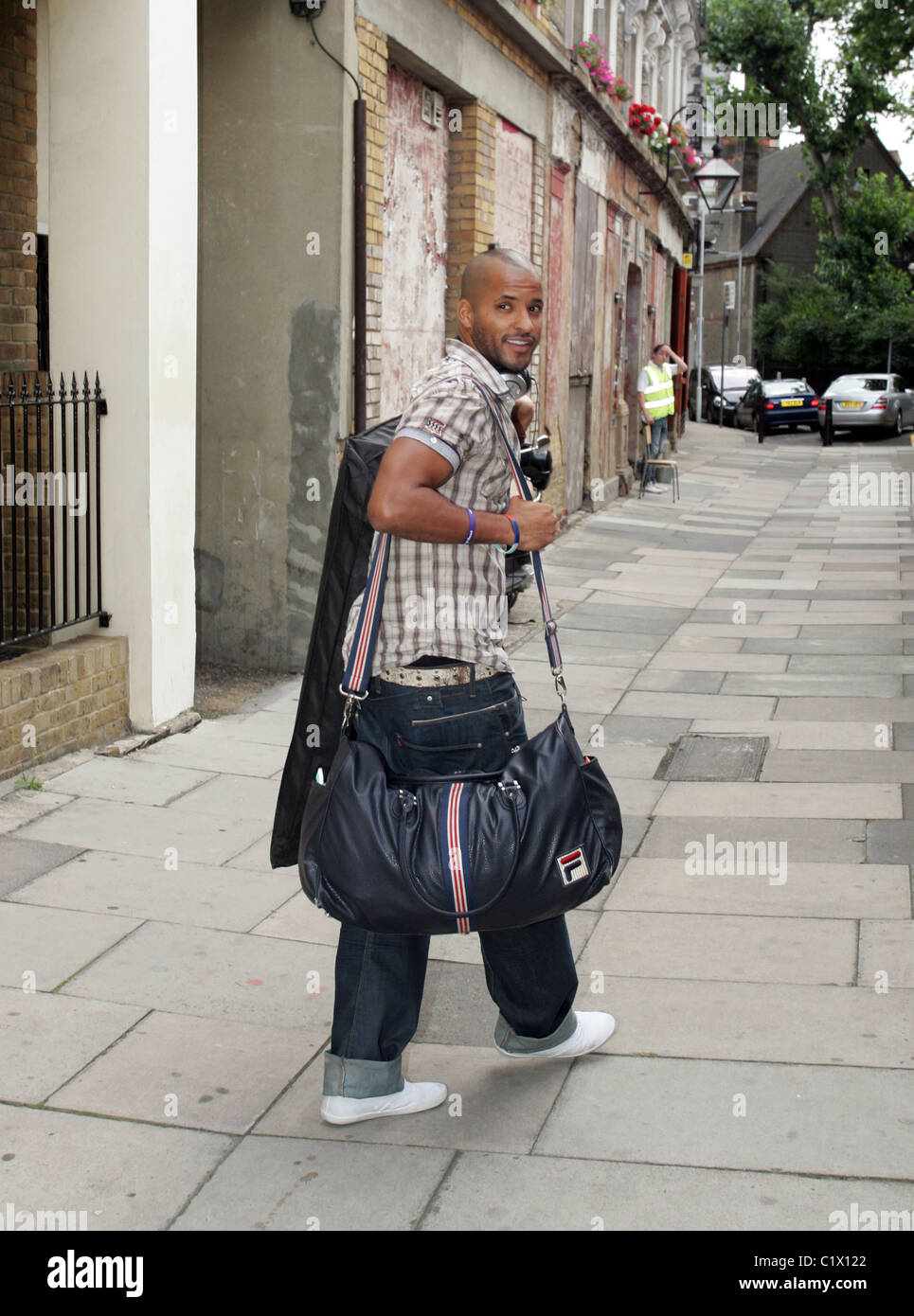 Ricky Whittle arrives at a dance studio to rehearse for the new series ...