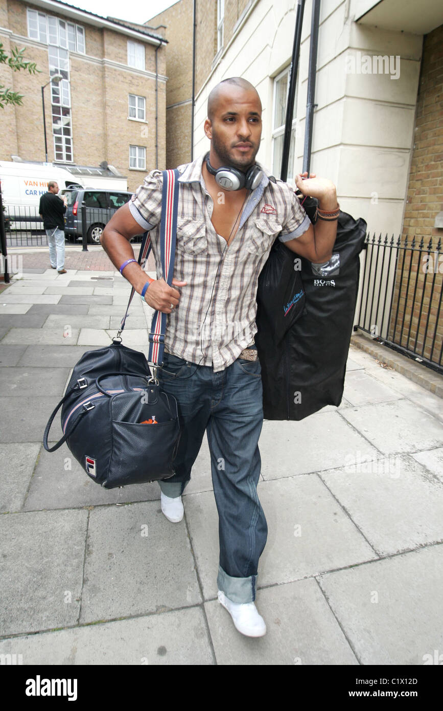 Ricky Whittle arrives at a dance studio to rehearse for the new series ...