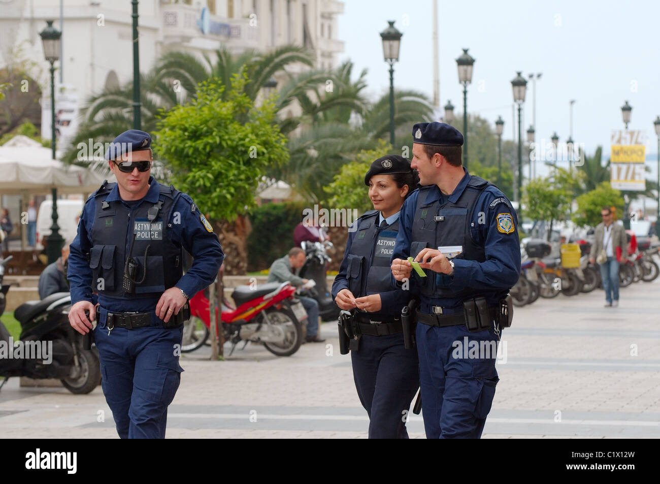The policeman in Greece Stock Photo - Alamy