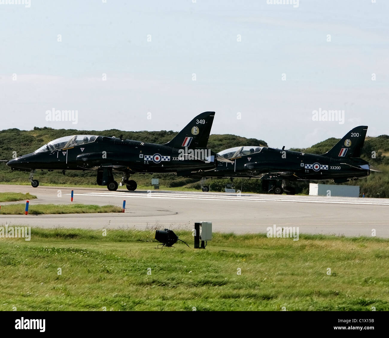 Planes at the RAF base Anglesey, Wales - 25.08.09 Stock Photo - Alamy