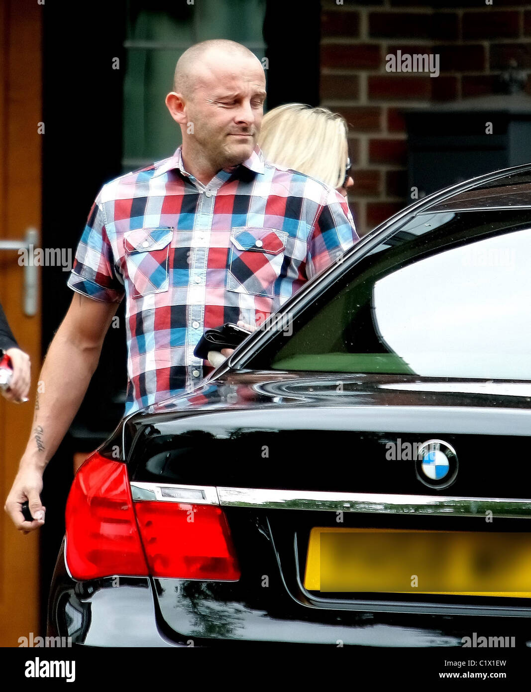 Mark Croft and Kerry Katona leaving their home, hours later, she was ...