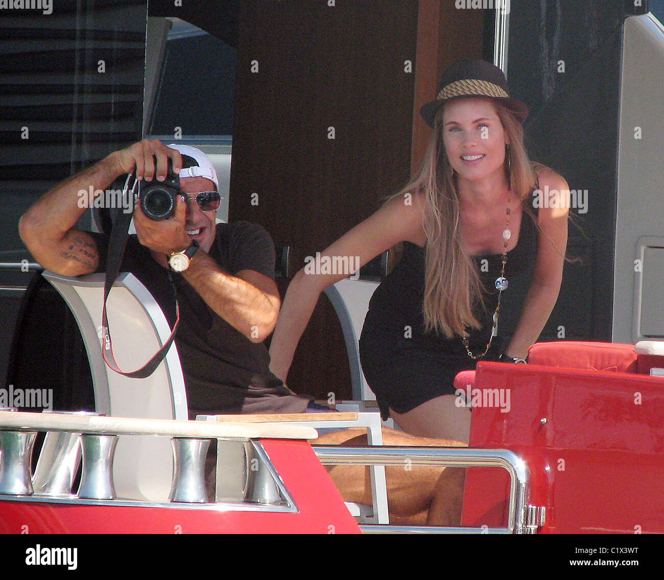 Louis Figo on holiday with his wife Helen Svedin Ibiza, Spain - 16.08. ...