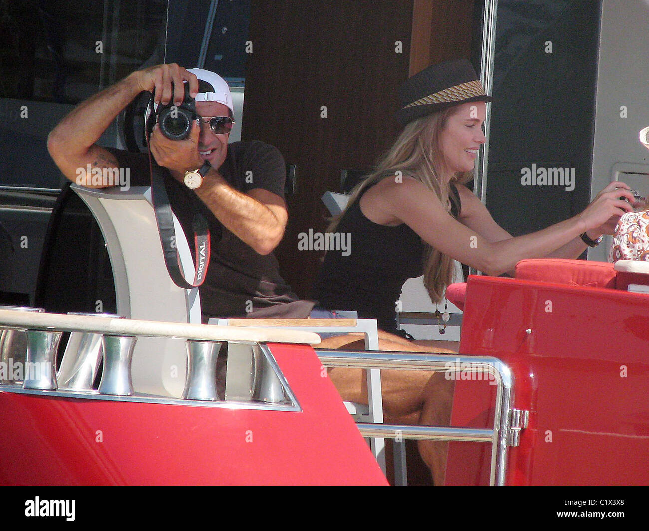 Louis Figo on holiday with his wife Helen Svedin Ibiza, Spain - 16.08. ...